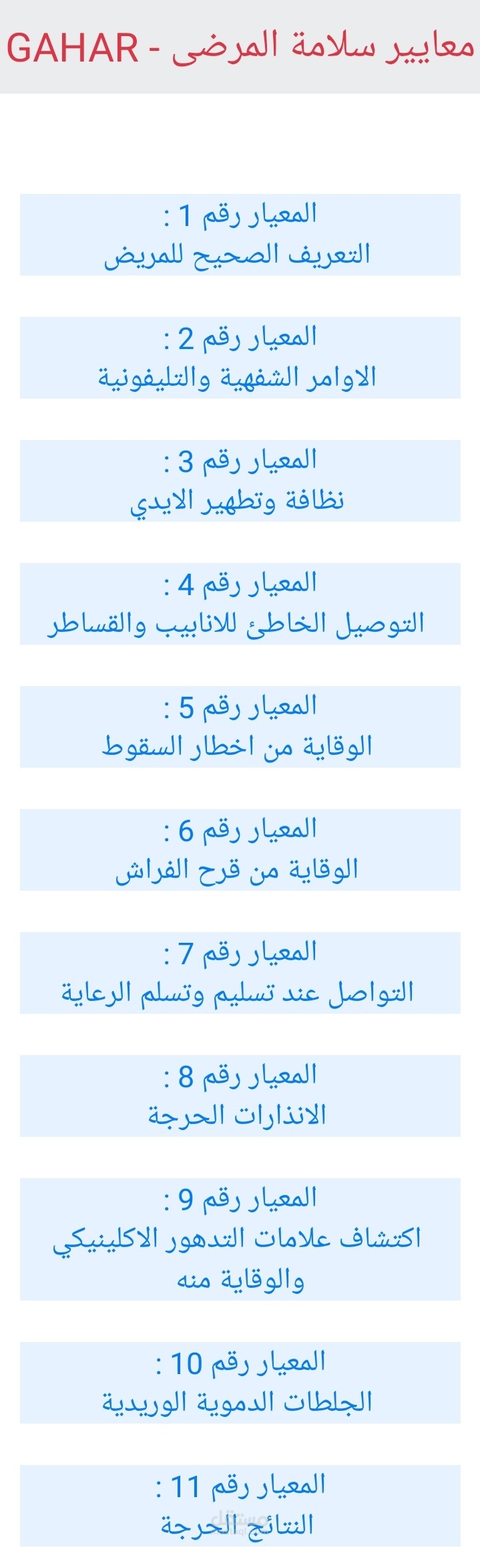 تطبيق أداة ضبط معايير الجودة - GAHAR Tool | مستقل
