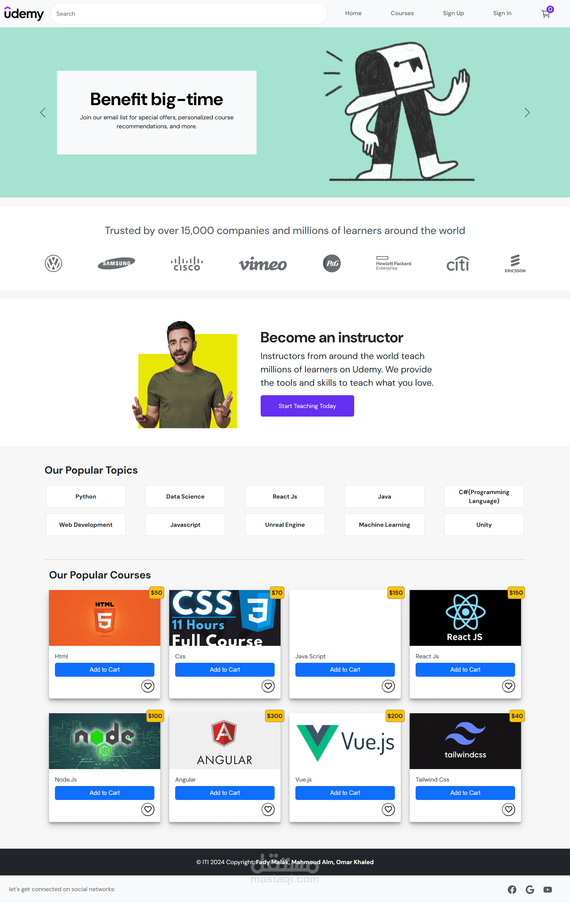 Udemy Clone | مستقل