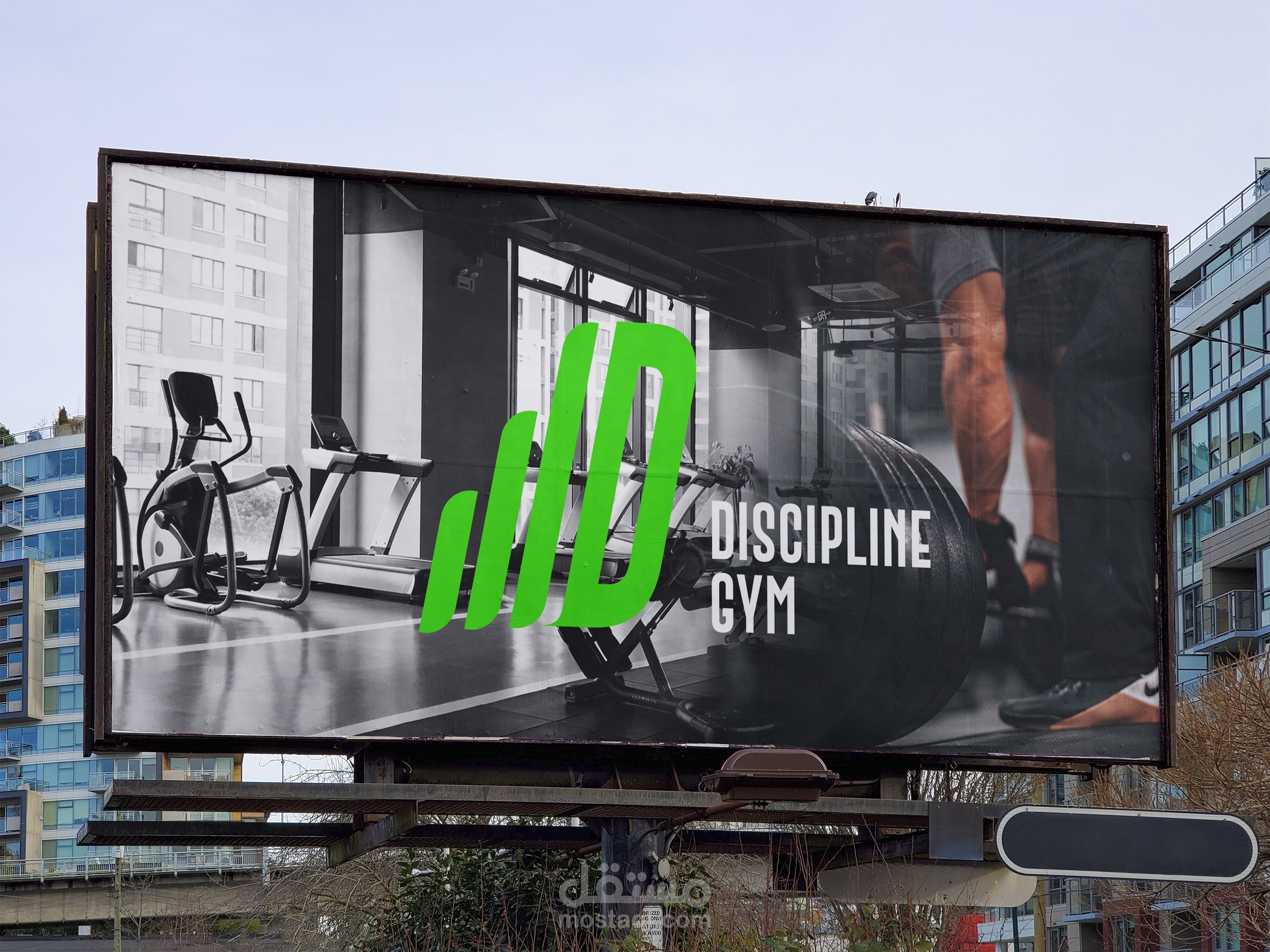 Discipline Gym Brand identity | مستقل