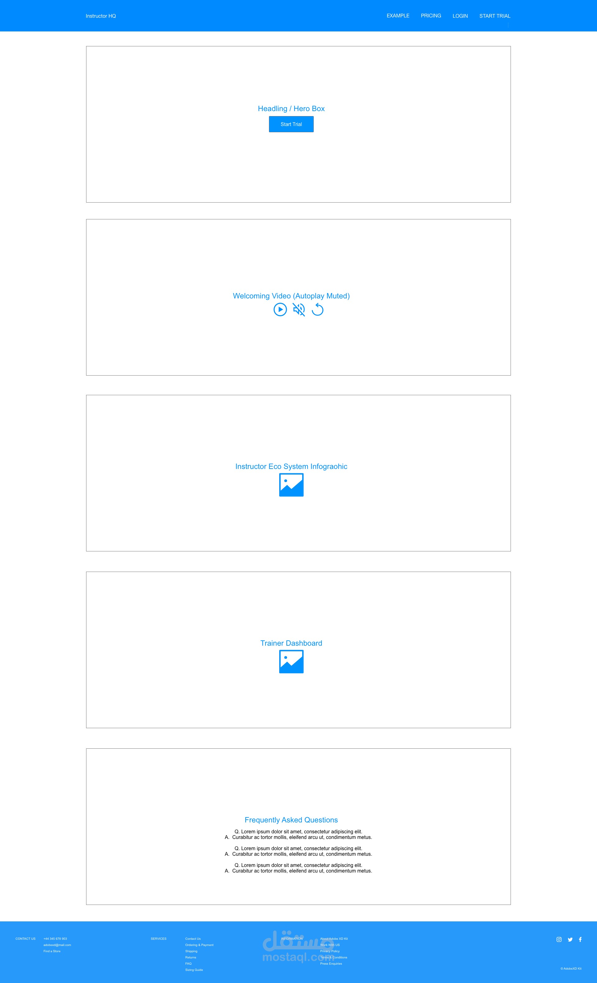 adobe xd | مستقل