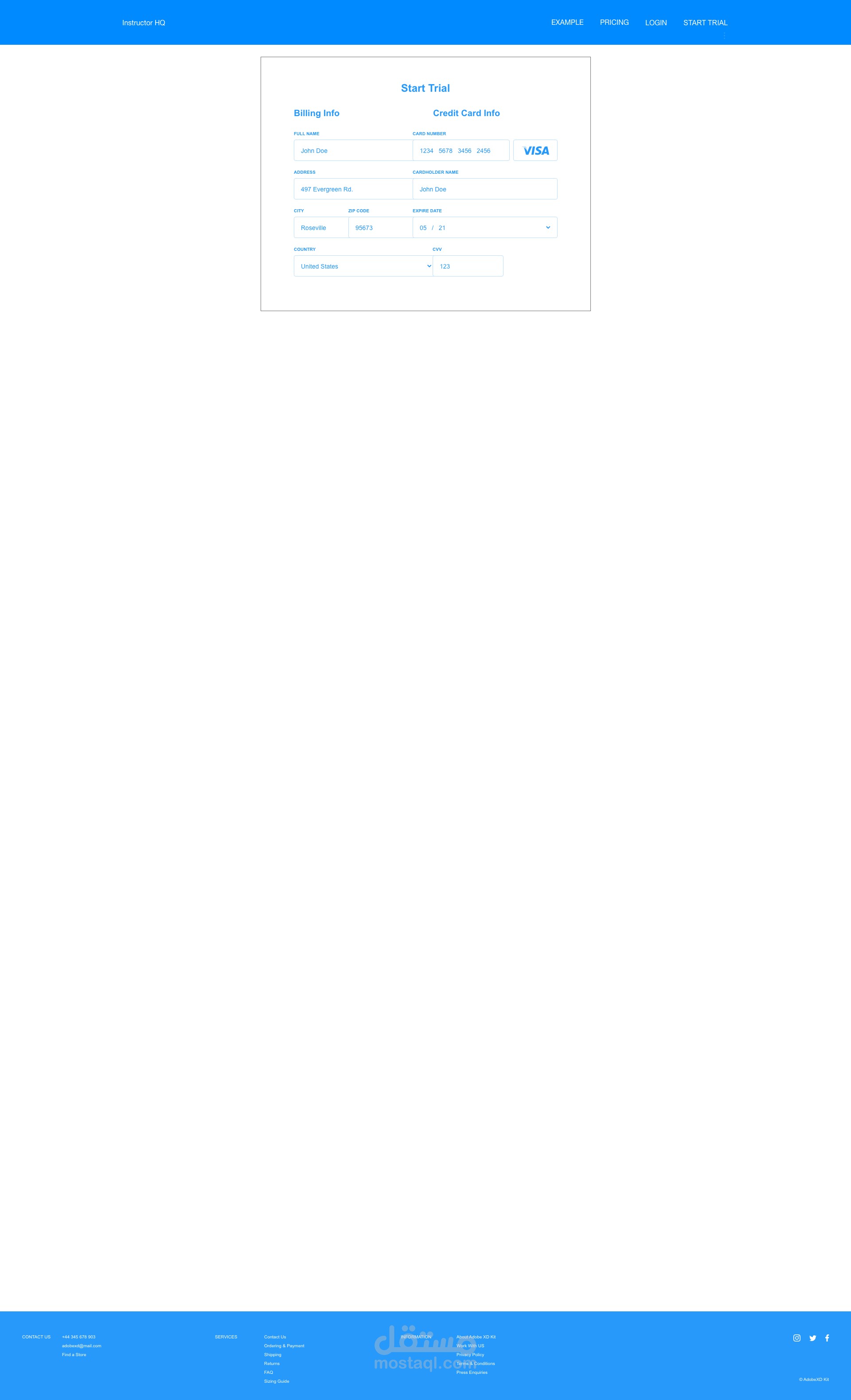 adobe xd | مستقل