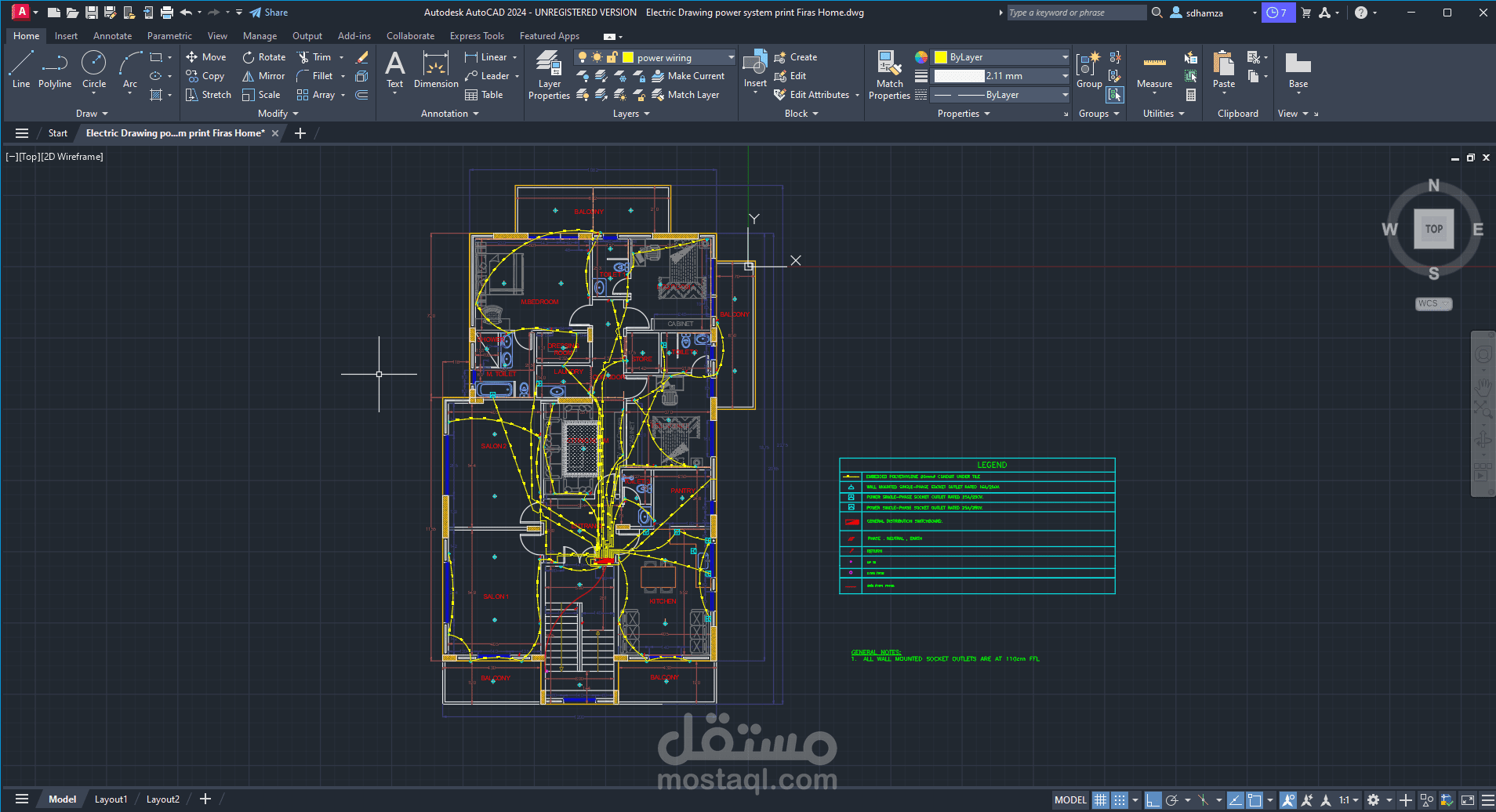 Electrical design and technical work | مستقل