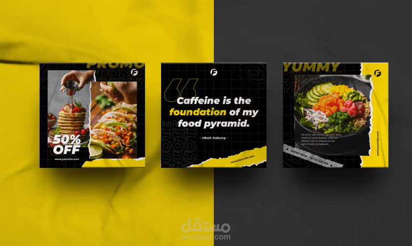 Design food posts for social media | مستقل
