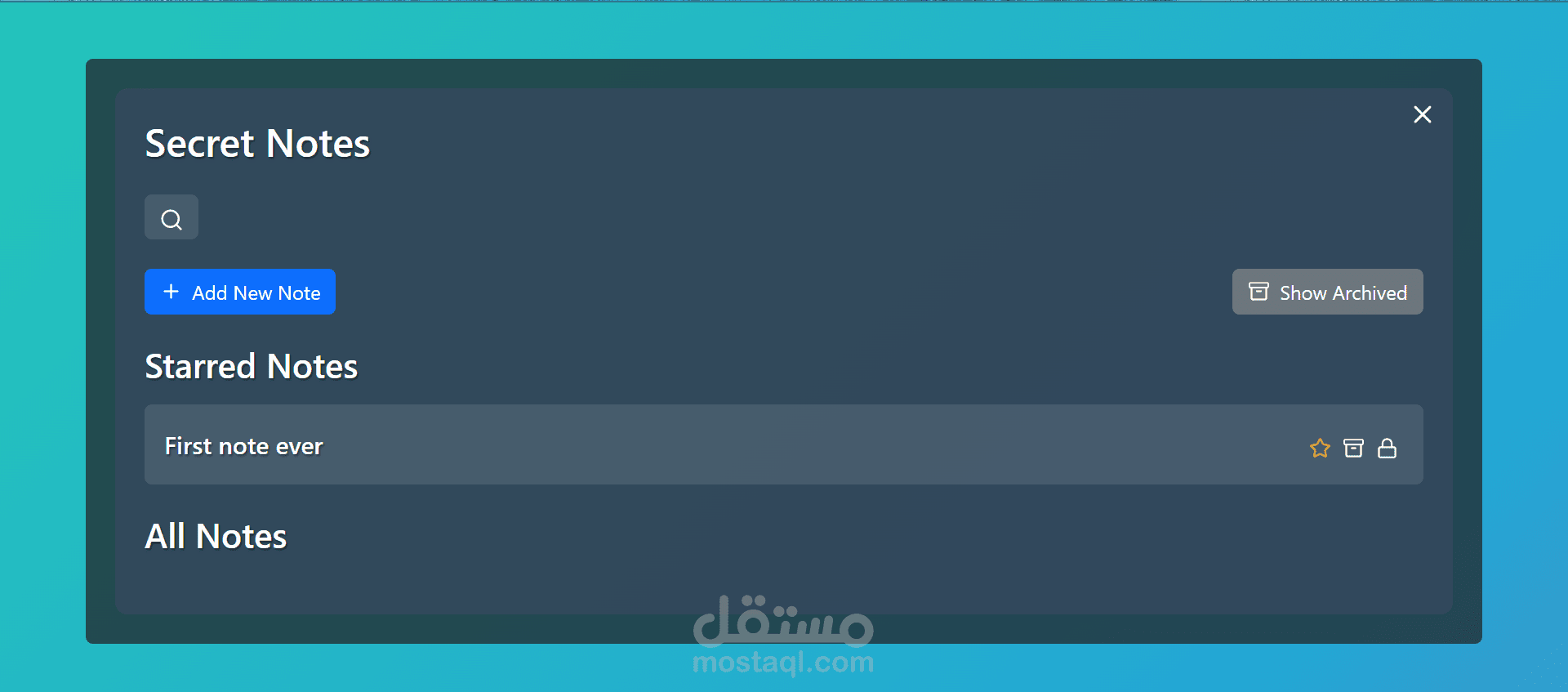 https://secret-notes-brown.vercel.app/ | مستقل