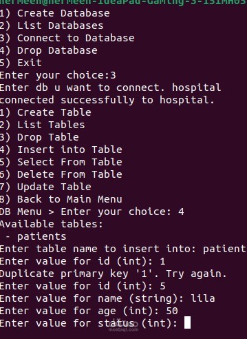BashScript with GUI (DBMS Project) | مستقل