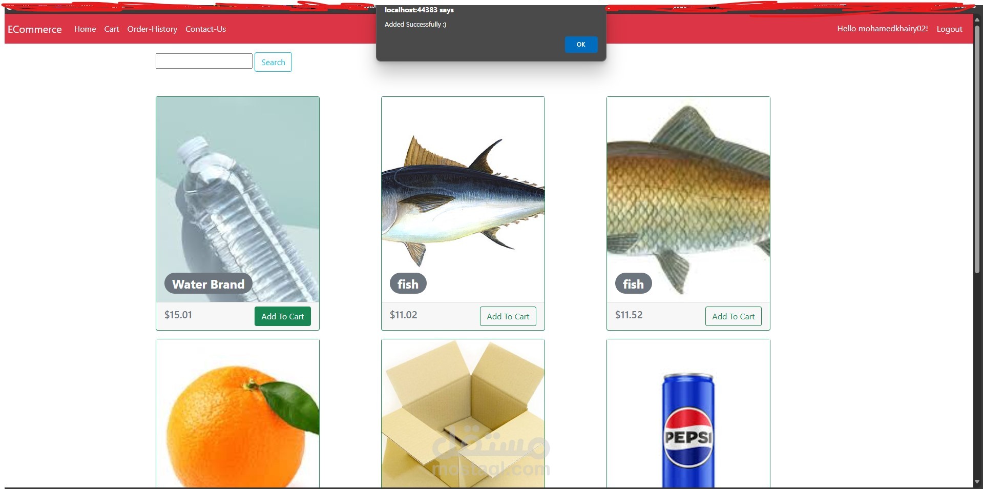 FoodECommerceUsingRepository | مستقل