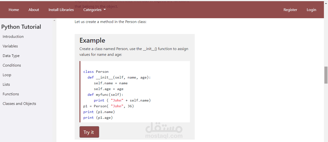 Learn Python | مستقل