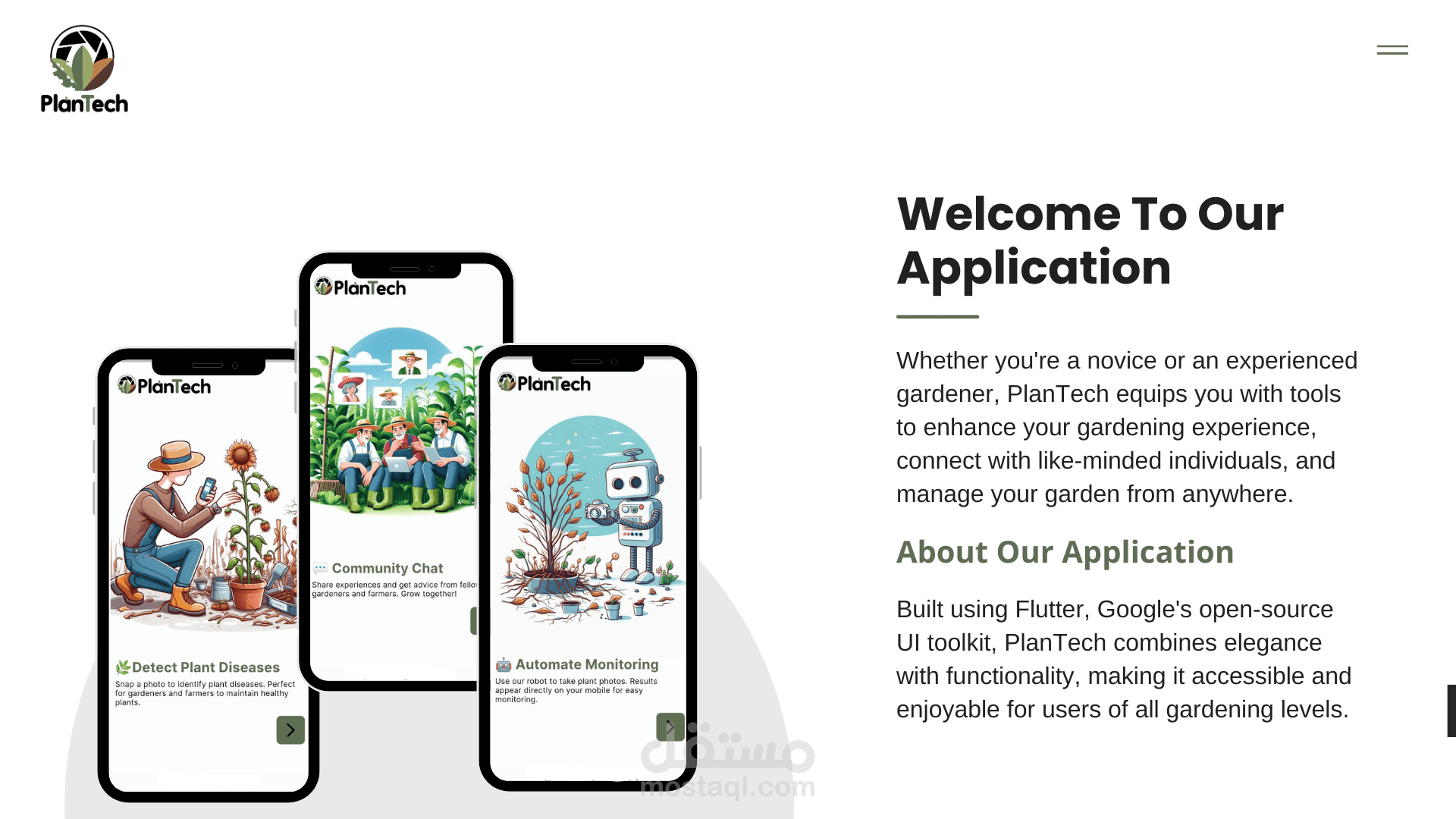 PlanTech – تطبيق ذكي لإدارة النباتات والزراعة بالذكاء الاصطناعي | مستقل