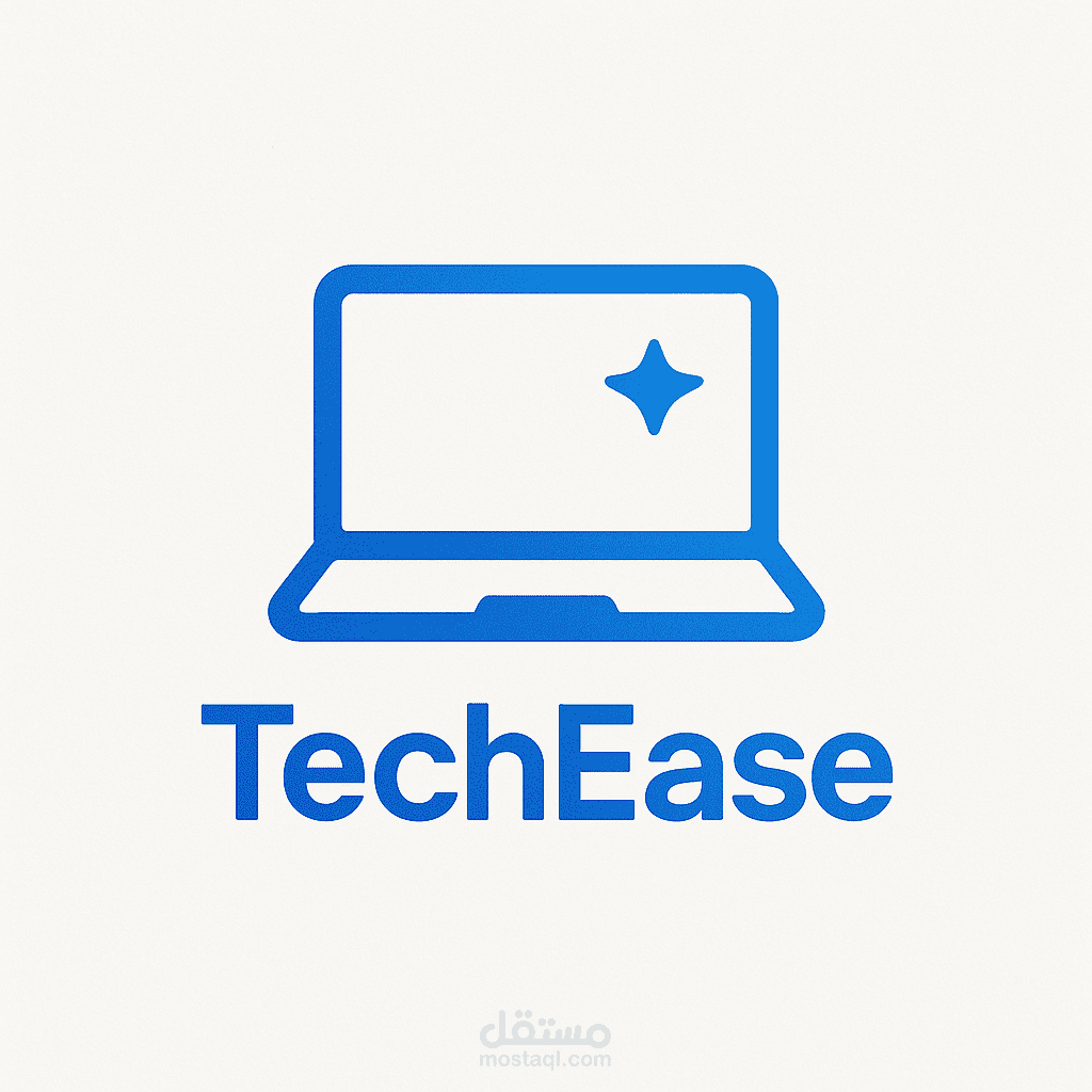 شعار متجر إلكتروني "TechEase | مستقل