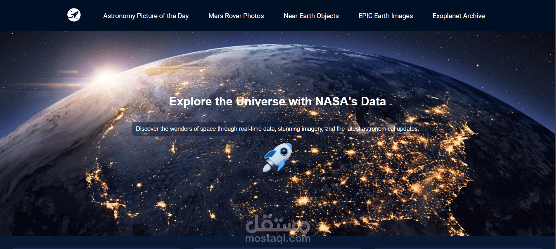 NASA Explorer Website | مستقل
