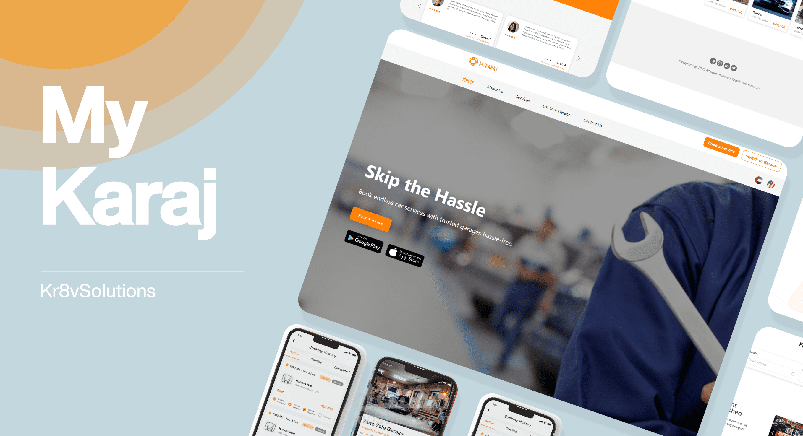 MyKaraj - Mobile Application & Website & Full visual identity | مستقل