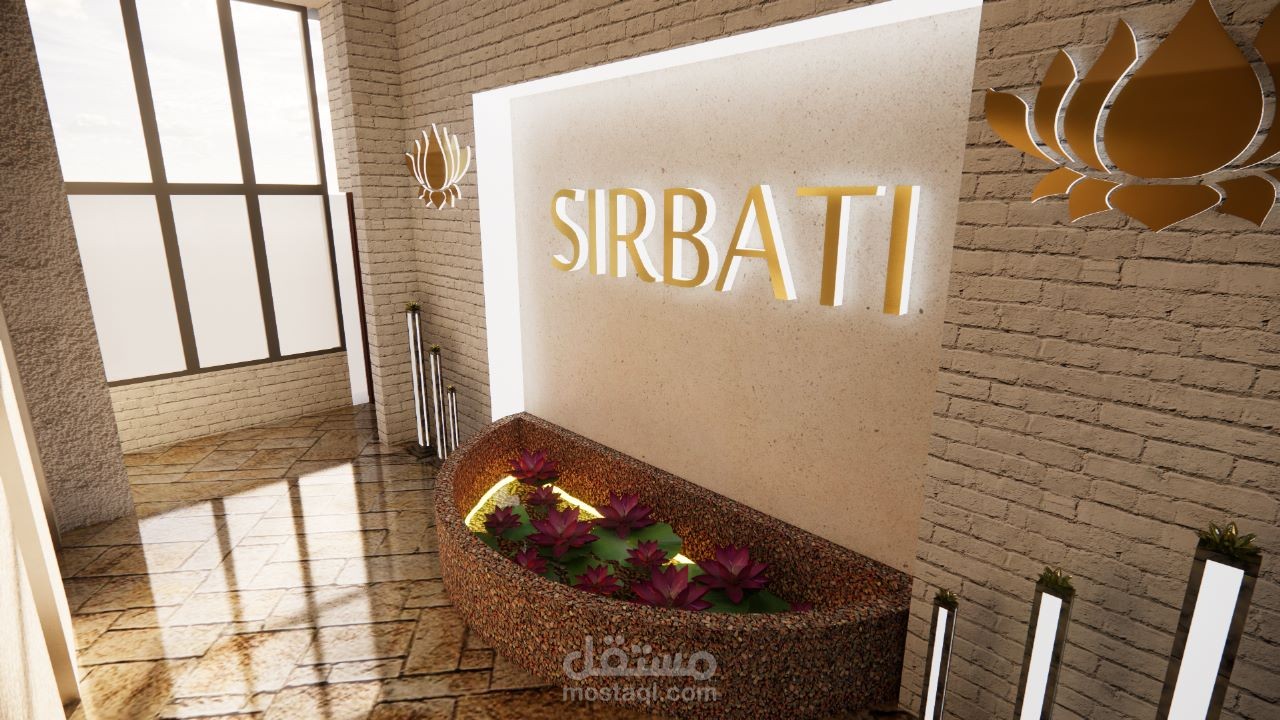 interior design for a Pharaonic-themed restaurant | مستقل
