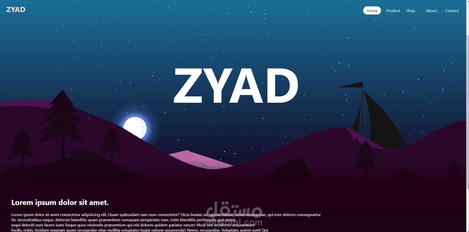 Website-interface-project | مستقل