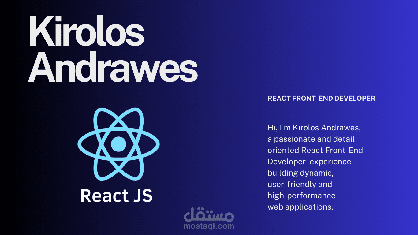 Portfolio Kirolos Andrawes | مستقل