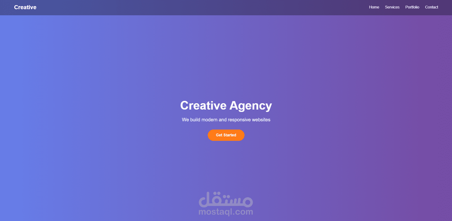 Landing Page using html & css | مستقل