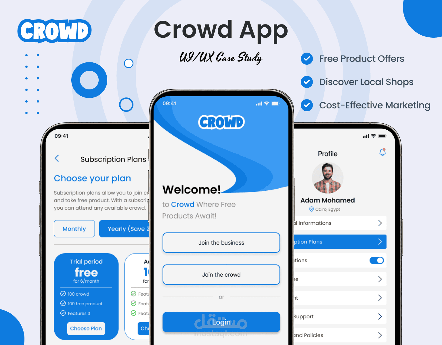 Crowd App Case Study | مستقل