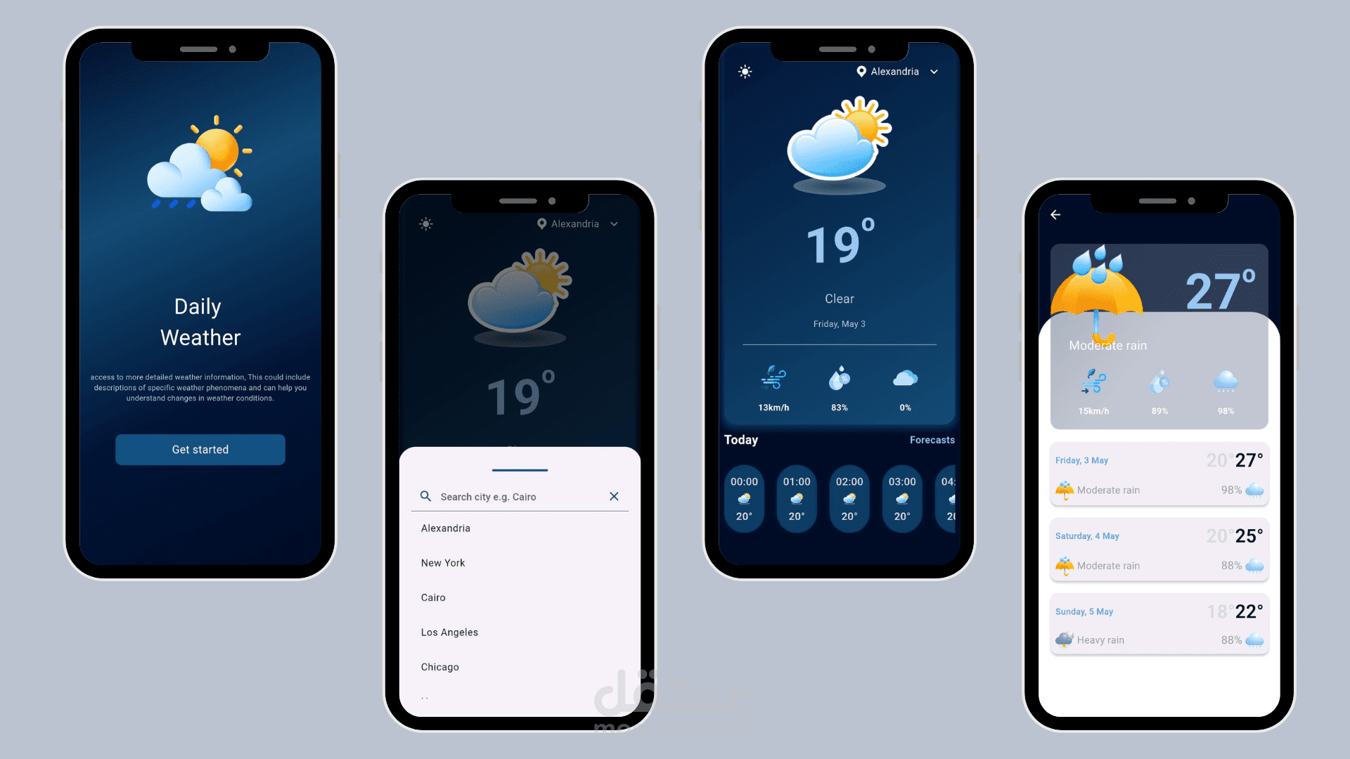 Simple Weather Mobile App | مستقل