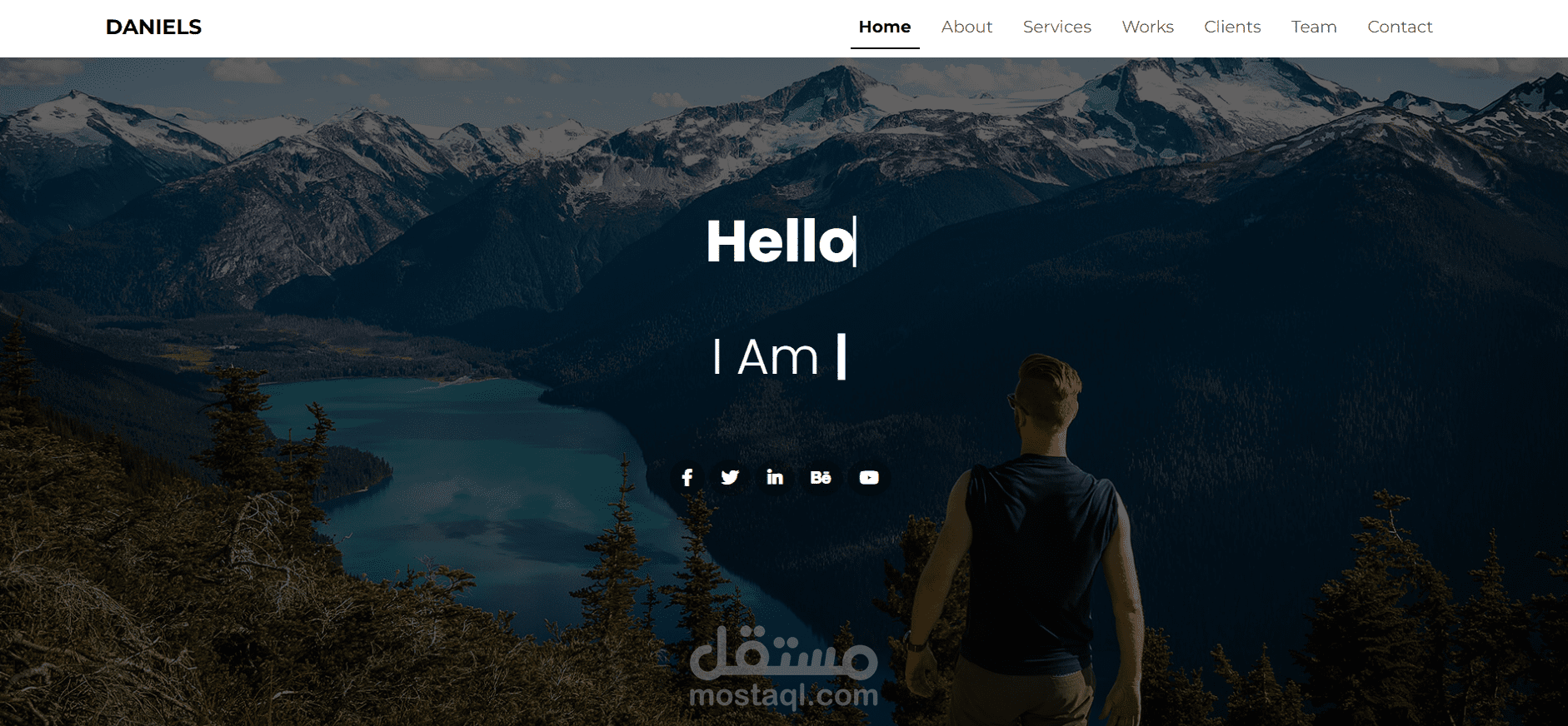 Daniels Website – Portfolio Template | مستقل