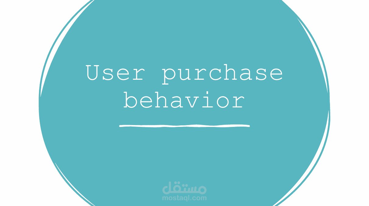 user purchase behaviour | مستقل