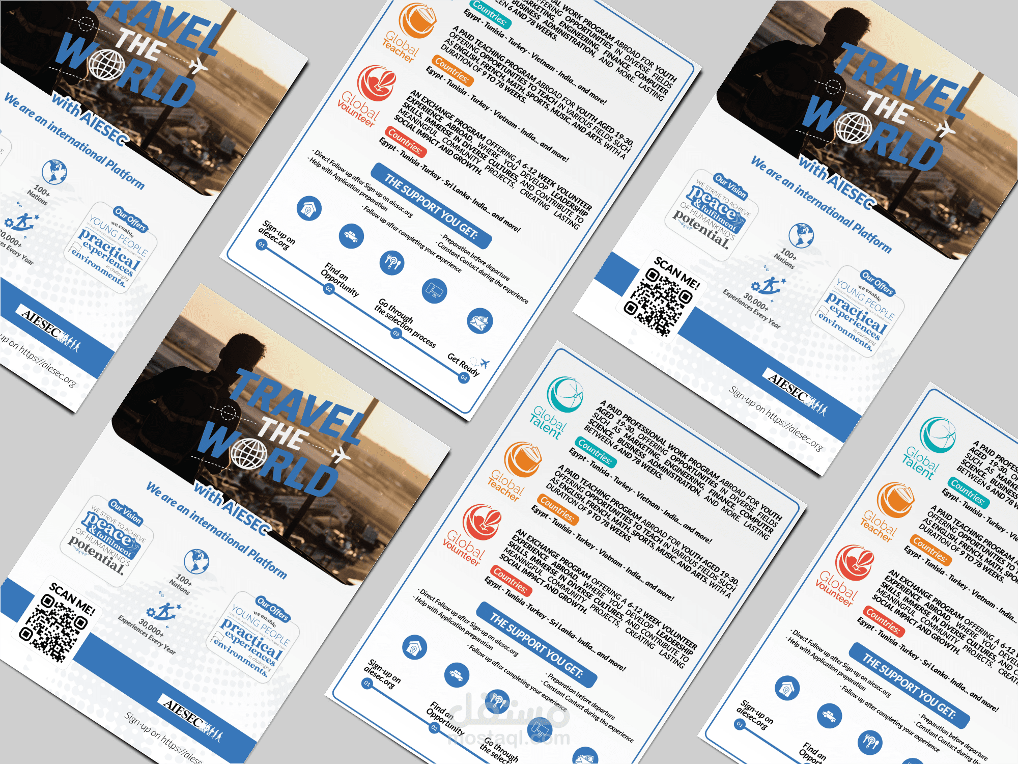Flyers Design for AIESEC in Constantine | مستقل