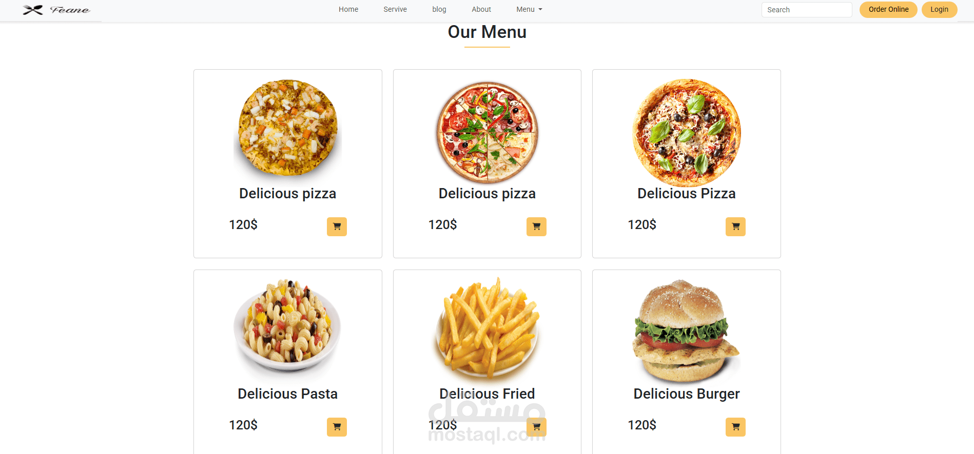 restaurant project (Feane) | مستقل
