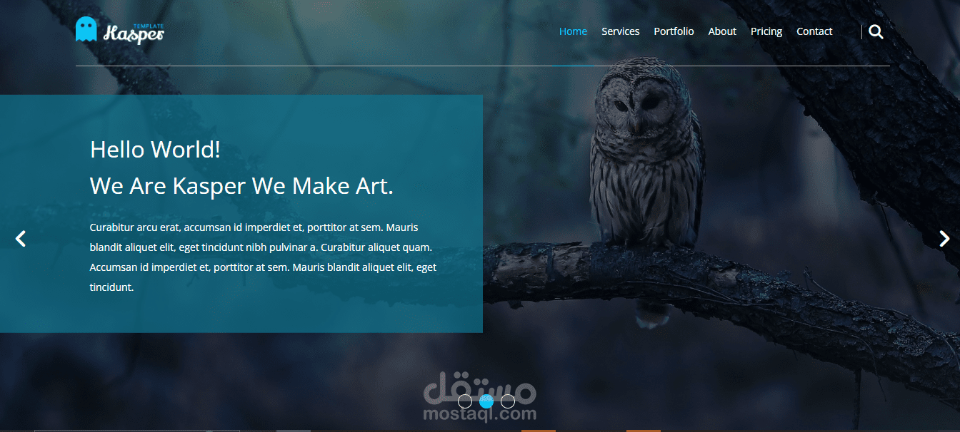 Kasper – Modern Responsive Website | مستقل