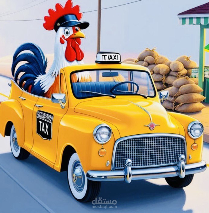 شعار لمتجر (Chicken Taxi) | مستقل