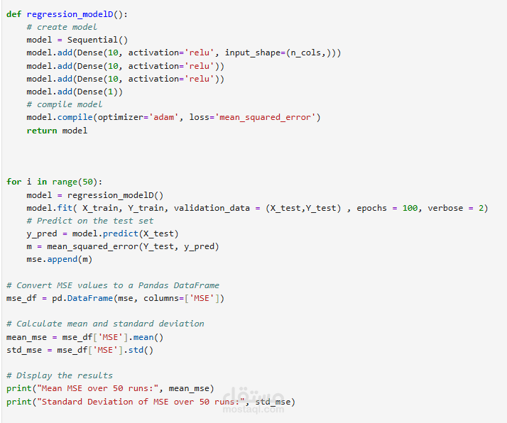 Concrete Compressive Strength Prediction Using Deep Learning | مستقل