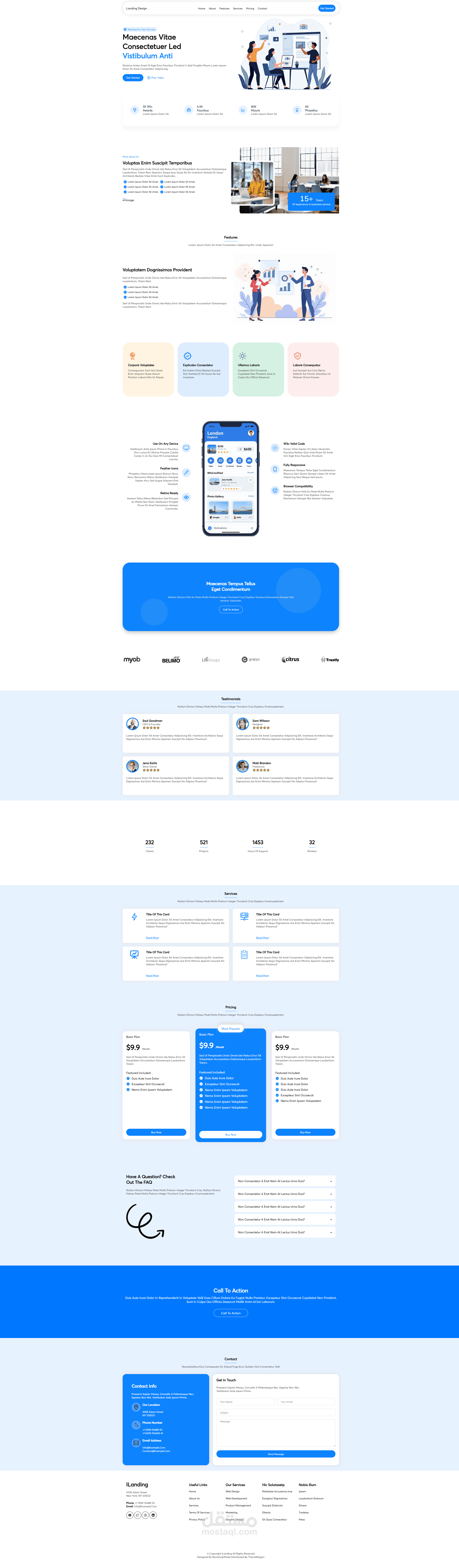 iLanding | Landing Page design | مستقل