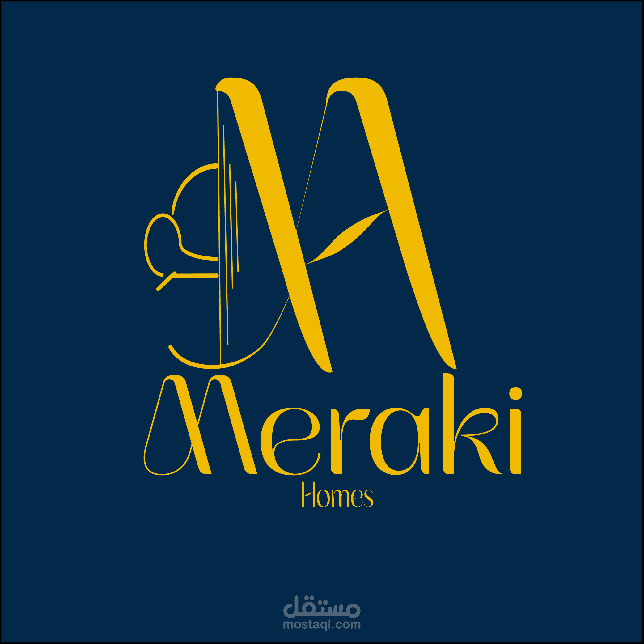 Meraki Logo for Interior Architecture Company | مستقل
