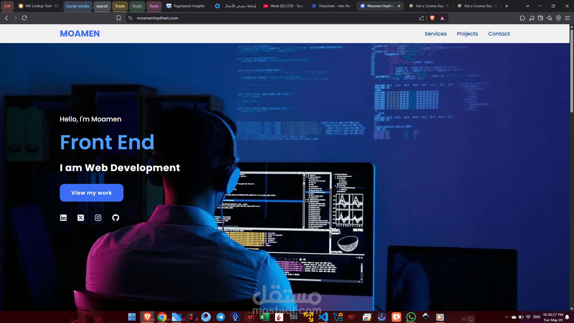 بناء موقع بلغه html و css فقط | مستقل