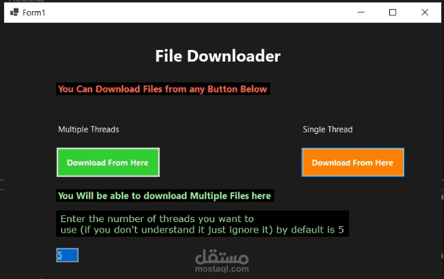 File Downloader | مستقل