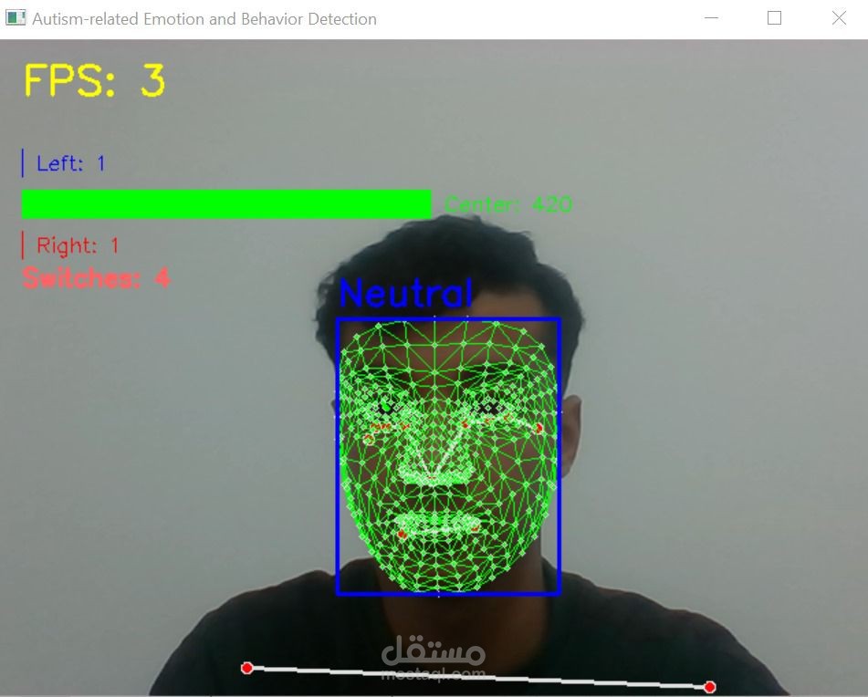 A Python project that detects facial features and identifies certain ...