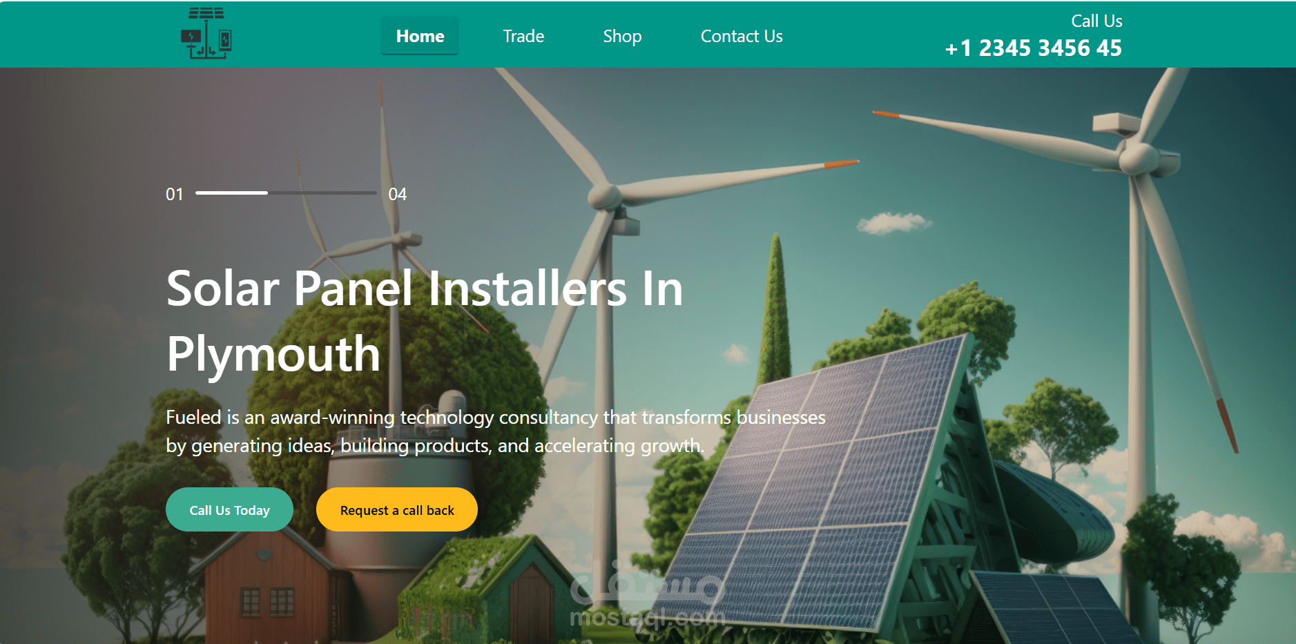 Solar panel Website | مستقل