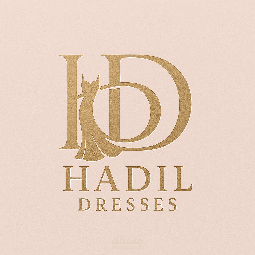 تصميم شعار أنيق لبوتيك Hadil Dress | مستقل