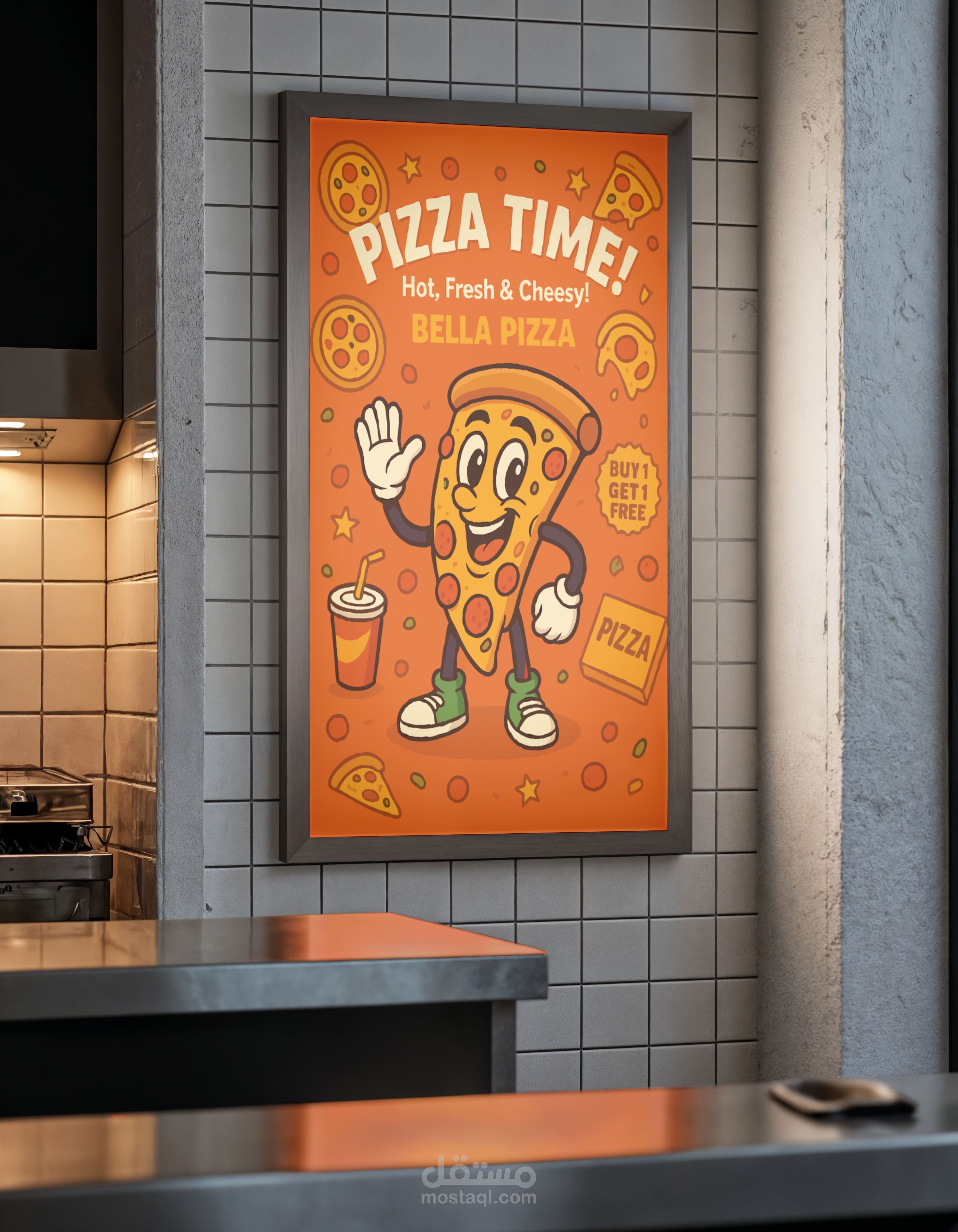 Pizza Time – Vector Poster Design | مستقل