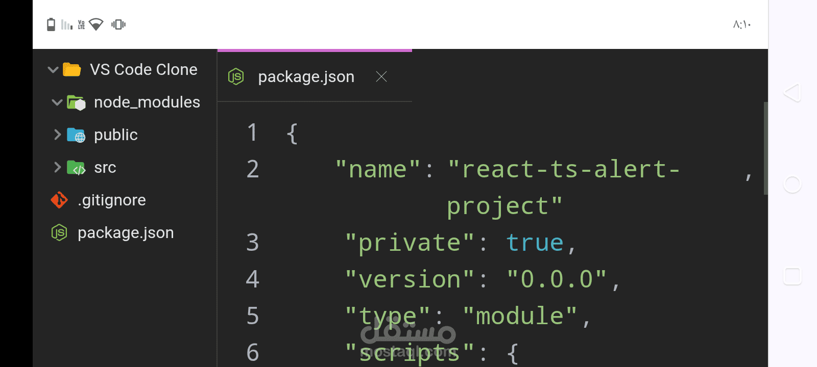 VS Code Clone – محاكاة واجهة Visual Studio Code | مستقل