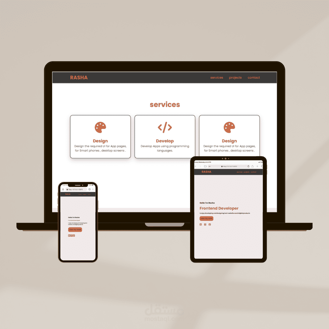 HTML5 +CSS3 to create Responsive website | مستقل