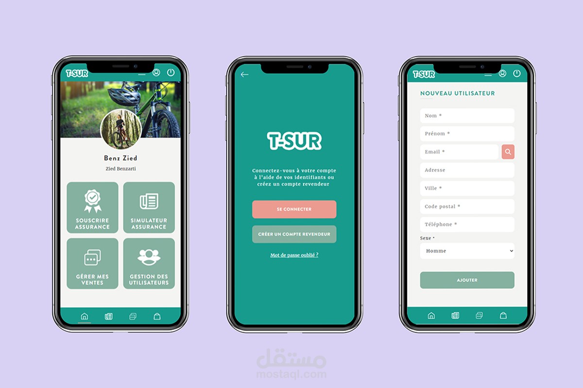 TSUR" Ionic mobile application " | مستقل
